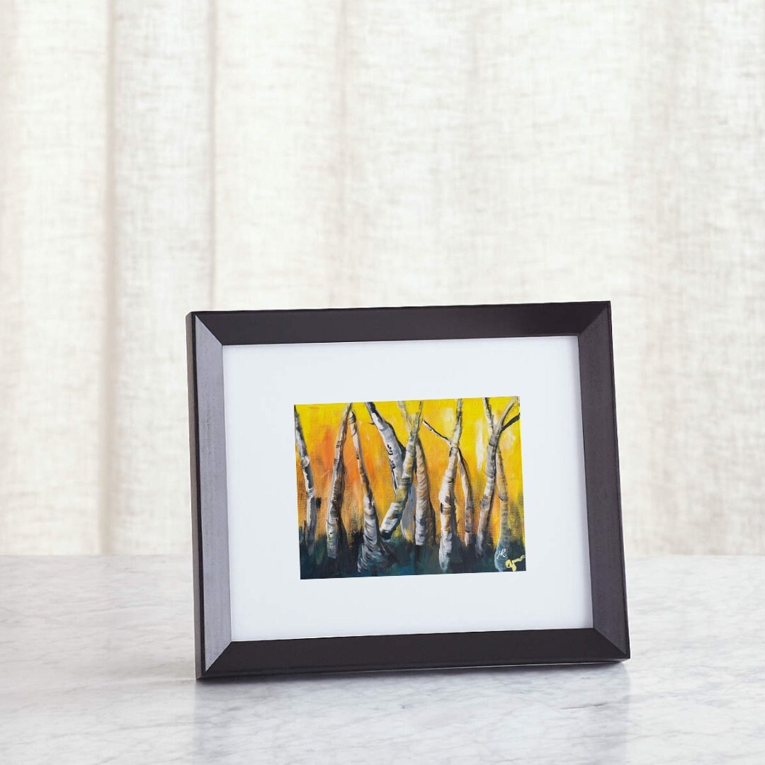 Aspens Turning, Poster, Choose Your Size Print, Wall Print, Minimalist ...