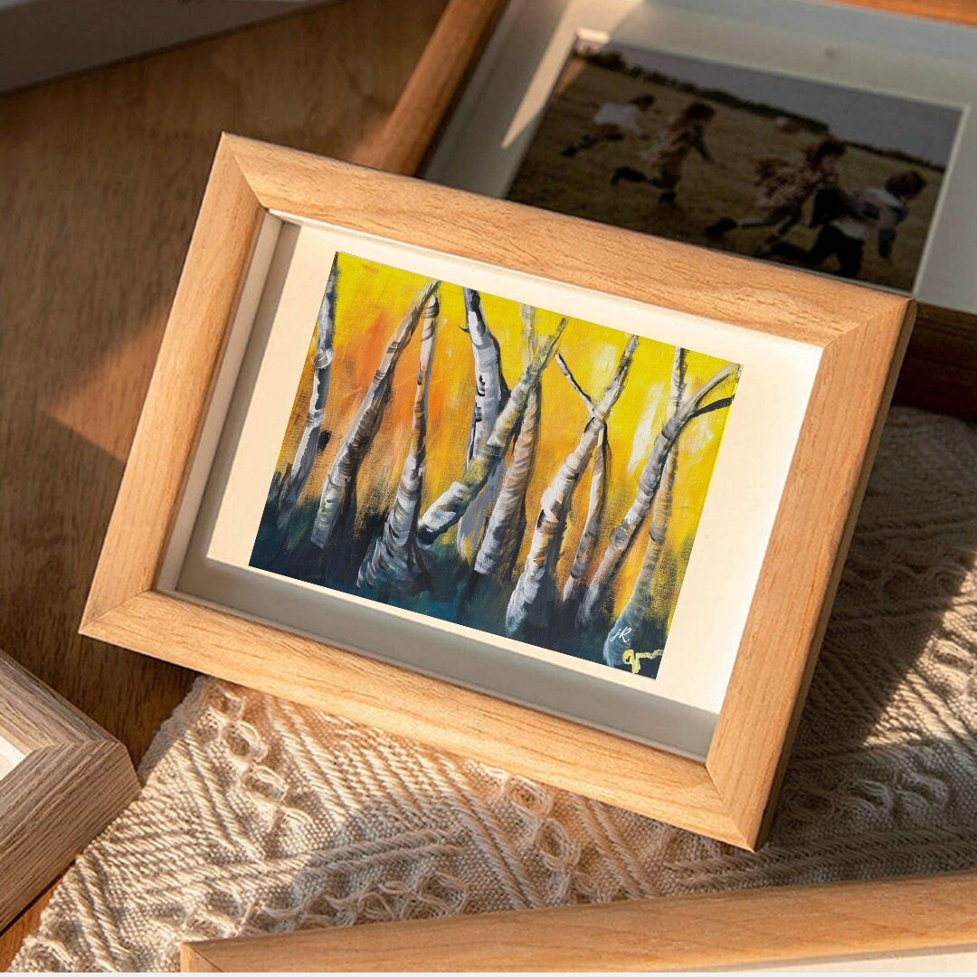 Aspens Turning, Poster, Choose Your Size Print, Wall Print, Minimalist ...