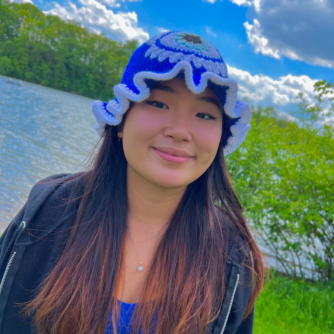 Crochet Evil Eye Bucket Hat - Etsy