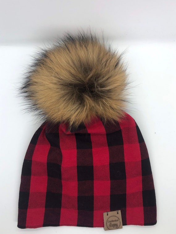 Red and Black Tile Tuque | Etsy