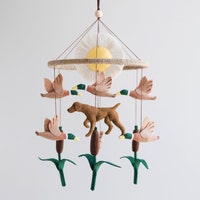Duck Mobile for Crib, Mallard Duck Nursery Decor, German Shorthaired ...