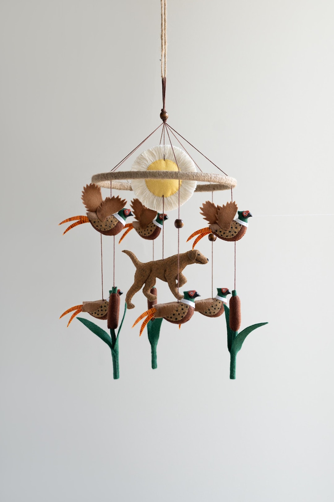 Pheasant Hunting Crib Mobile, German Shorthaired Pointer, Black ...