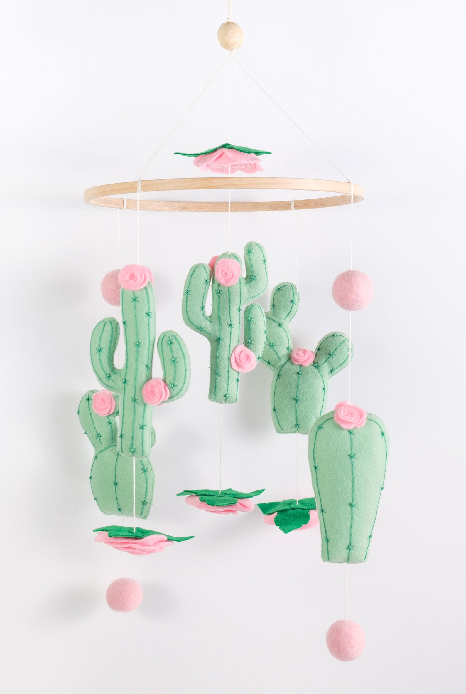 Cactus Baby Mobile Cactus Nursery Decor Cacti Mobile Felt | Etsy