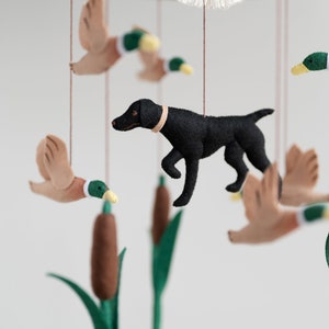 Duck Mobile for Crib, Mallard Duck Nursery Decor, German Shorthaired ...