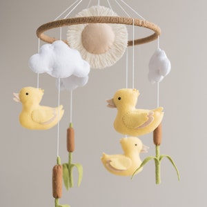 Baby Mobile Yellow Duck, Duck Pond, Lake Nursery Decor. - Etsy