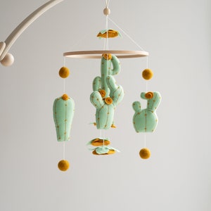 Cactus Baby Mobile, Cactus Decor, Desert Nursery Decor, Expecting Mom ...