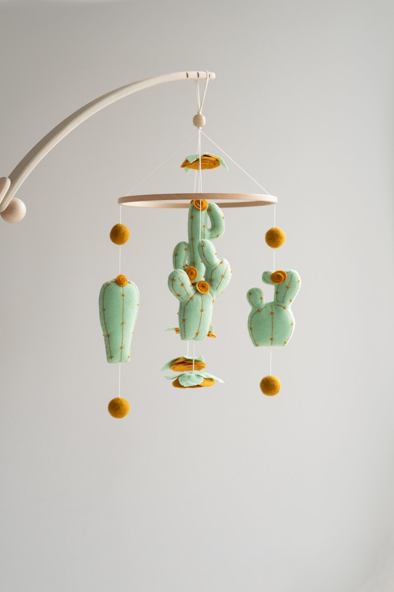 Cactus Baby Mobile Cactus Decor Desert Nursery Decor | Etsy