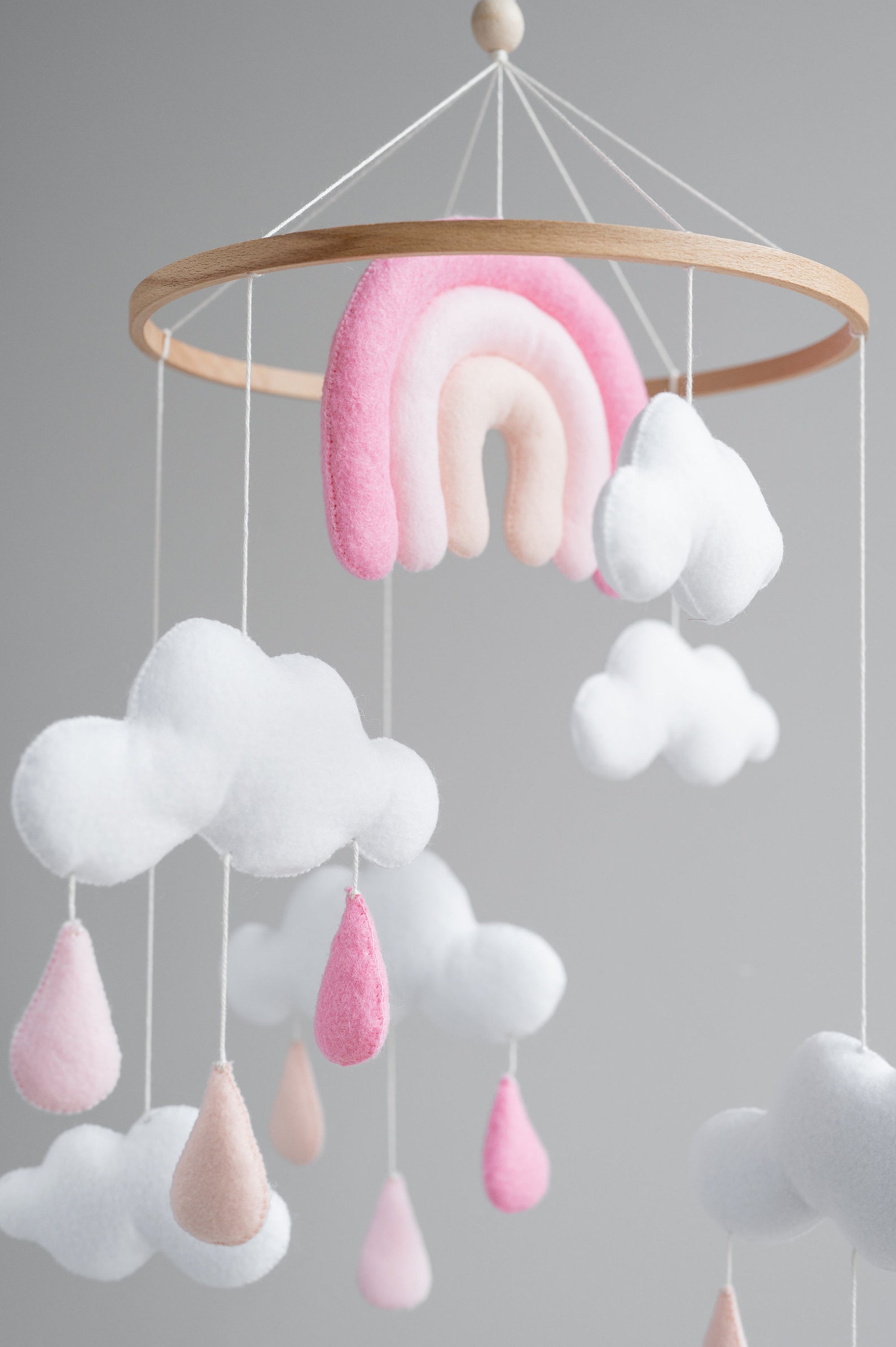 Clouds Baby Mobile Rainbow Crib Mobile Baby Girl Ceiling - Etsy