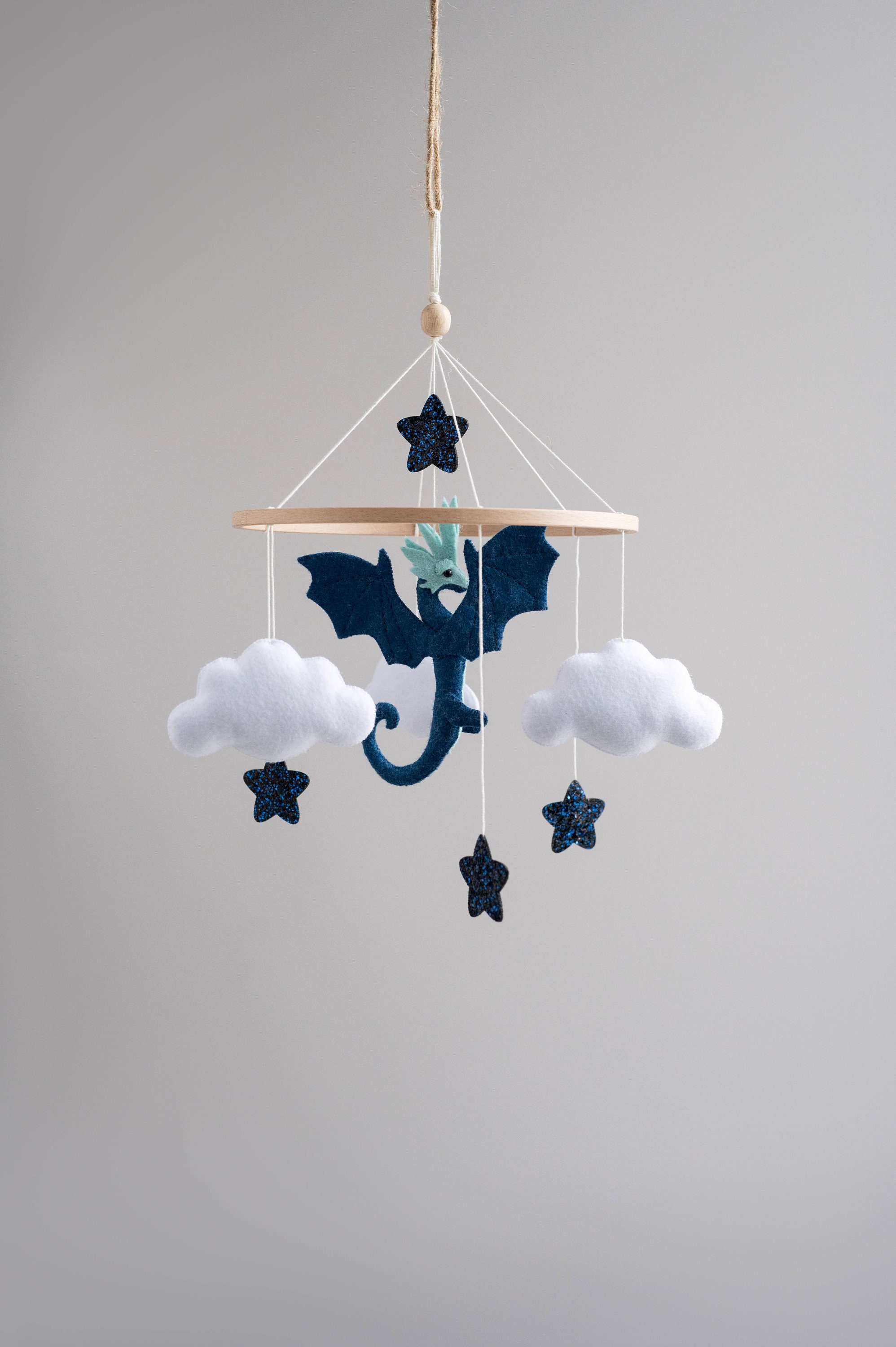 Dragon Baby Mobile Cloud Crib Mobile for Baby Boy Pregnant | Etsy
