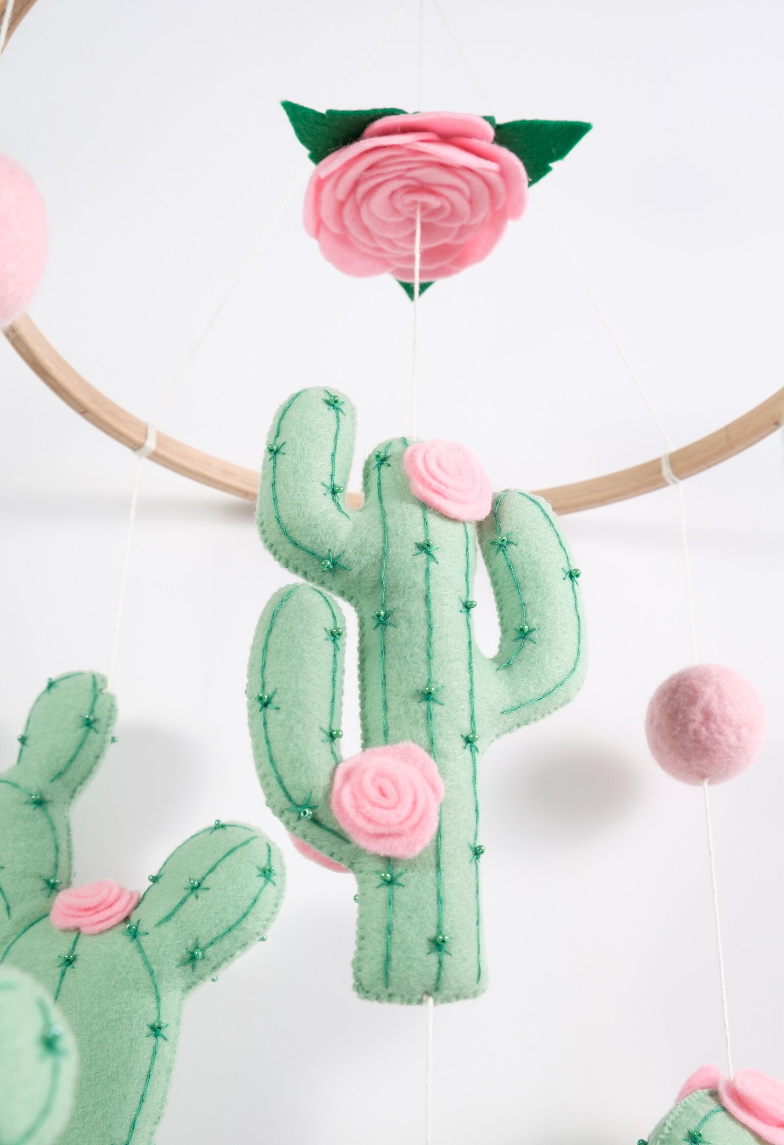 Cactus Baby Mobile Cactus Nursery Decor Cacti Mobile Felt - Etsy