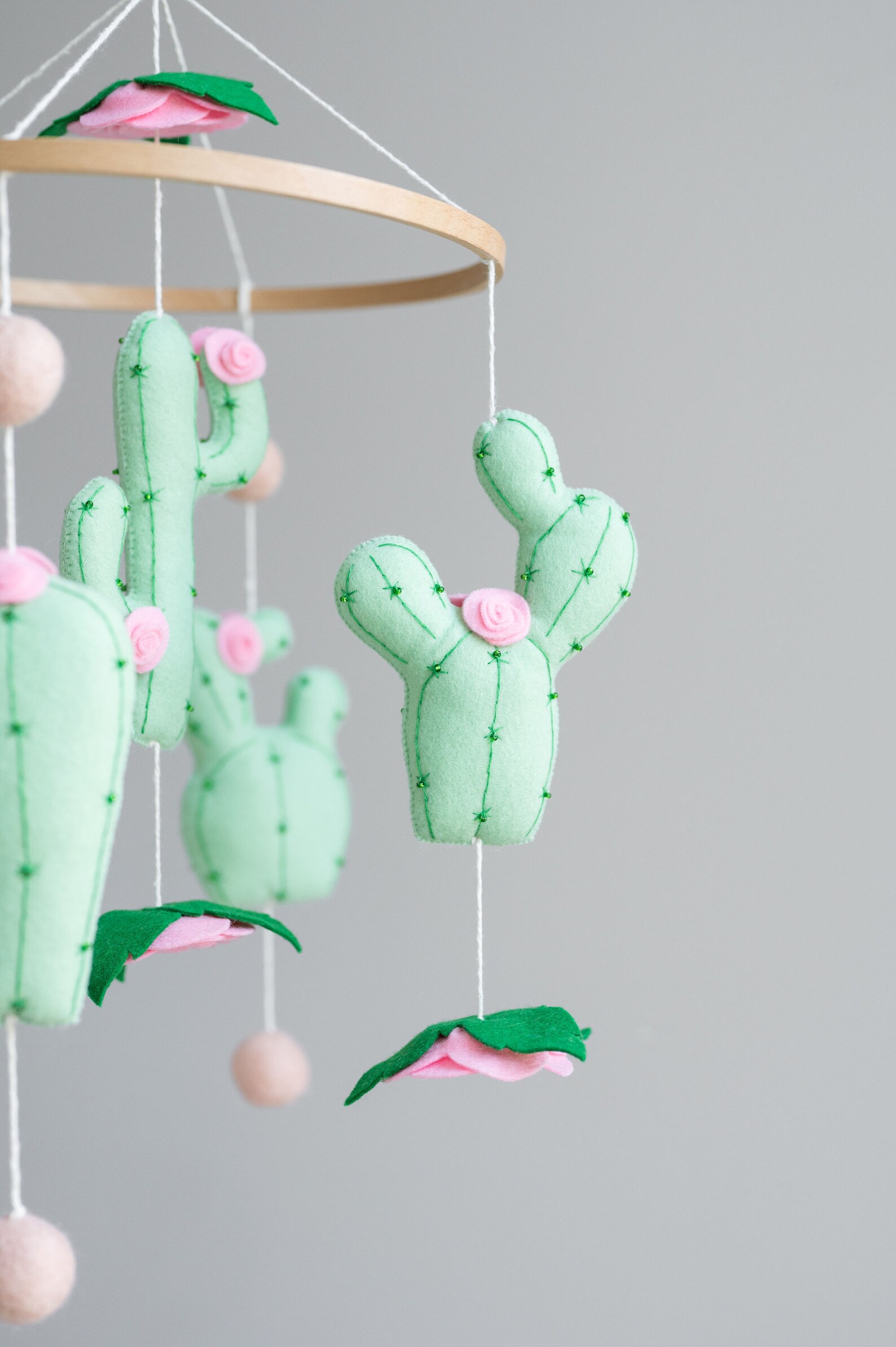 Cactus Baby Mobile Cactus Nursery Decor Cacti Mobile Felt | Etsy