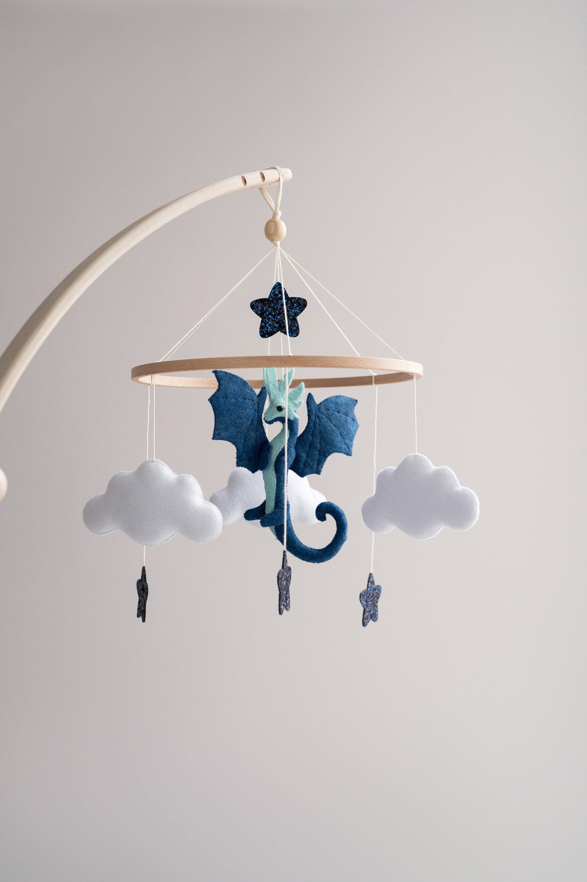 Dragon Baby Mobile, Cloud Crib Mobile for Baby Boy, Pregnant Sister ...
