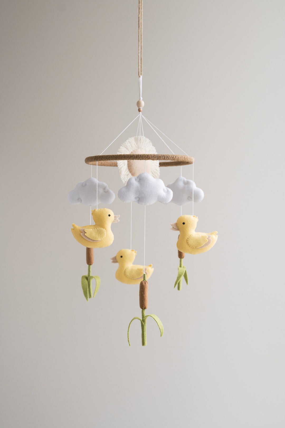 Baby Mobile Yellow Duck, Duck Pond, Lake Nursery Decor. - Etsy