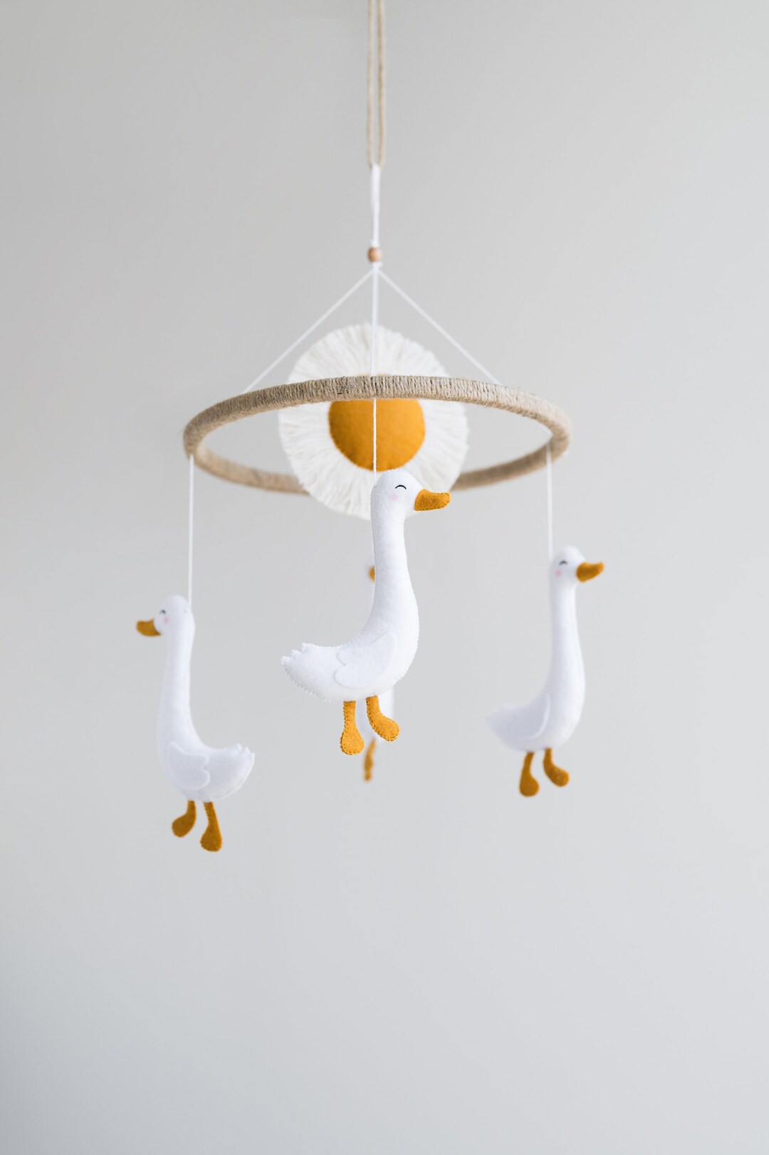 Baby Mobile for Crib, Goose Mobile, Farm Nursery Decor, Unique Baby ...