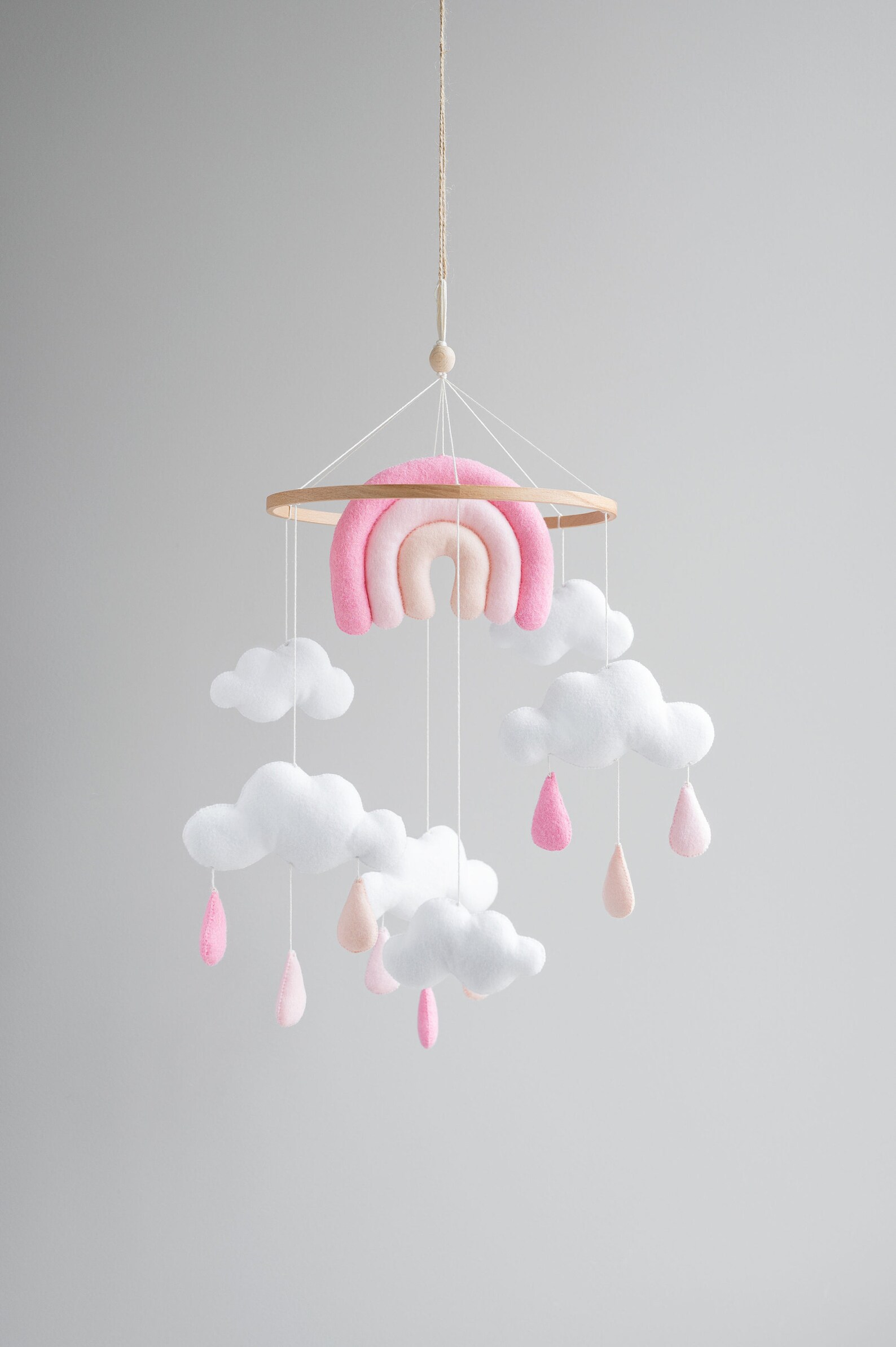 Clouds Baby Mobile Rainbow Crib Mobile Baby Girl Ceiling - Etsy