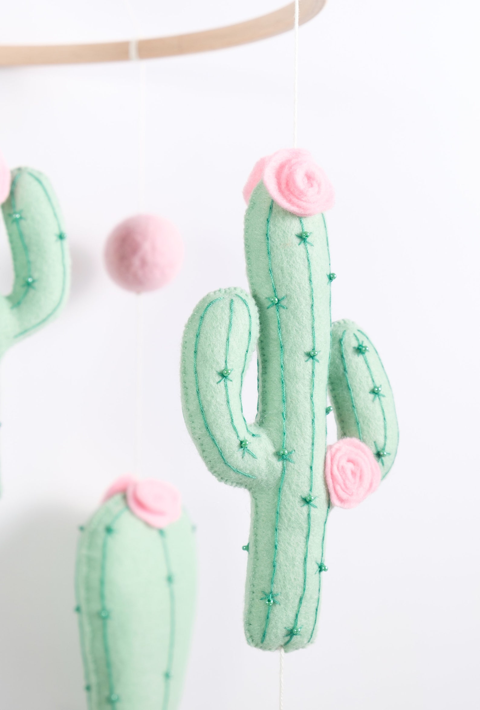 Cactus Baby Mobile Cactus Nursery Decor Cacti Mobile Felt | Etsy