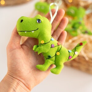 Dinosaur Ornament, T Rex Ornament for Tree, Gift for Grandson, Dinosaur ...