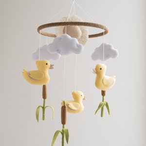 Baby Mobile Yellow Duck, Duck Pond, Lake Nursery Decor. - Etsy