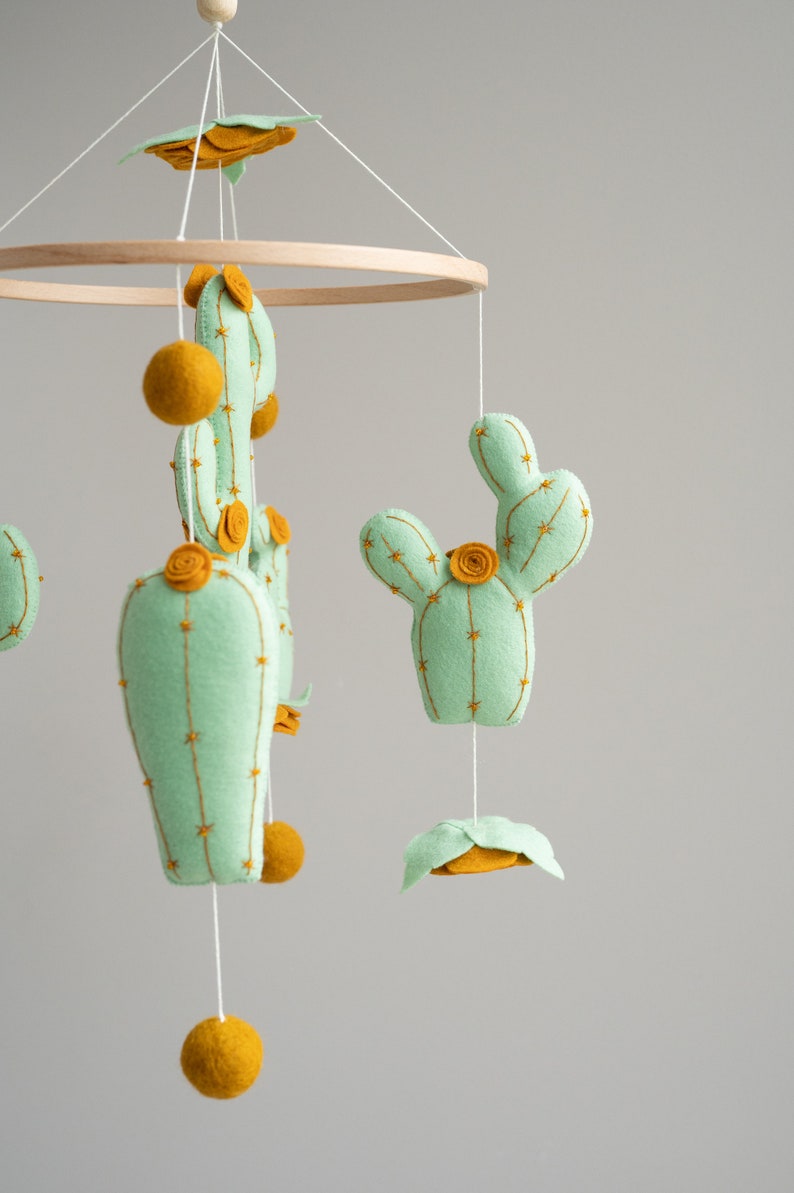 Cactus Baby Mobile Cactus Decor Desert Nursery Decor | Etsy