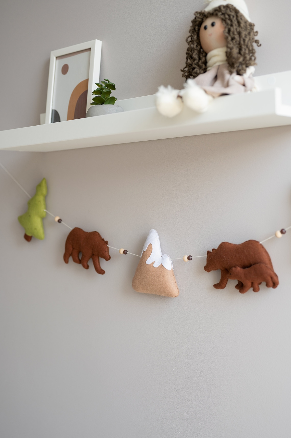 Felt Garland Woodland Nursery Decor Felt Animals - Etsy