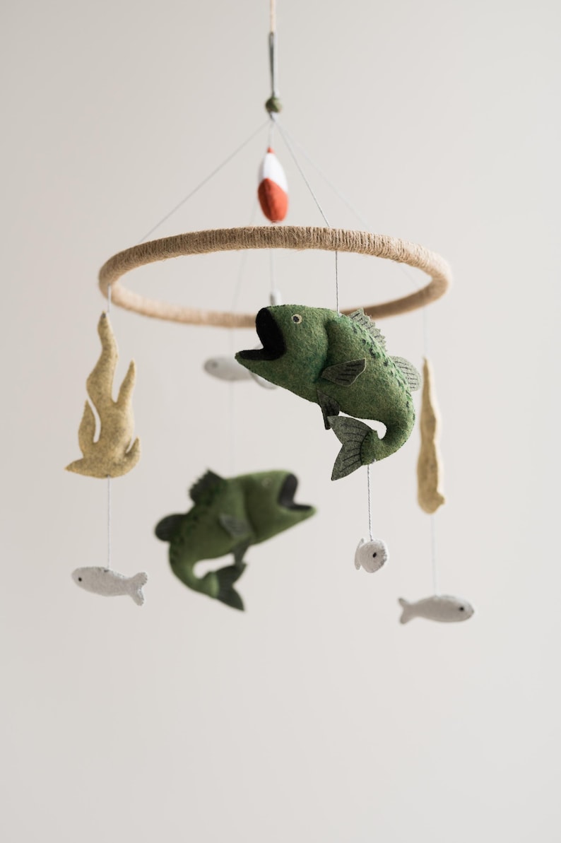 Bass Fishing Baby Mobile – Lake Theme Nursery Decor - Etsy