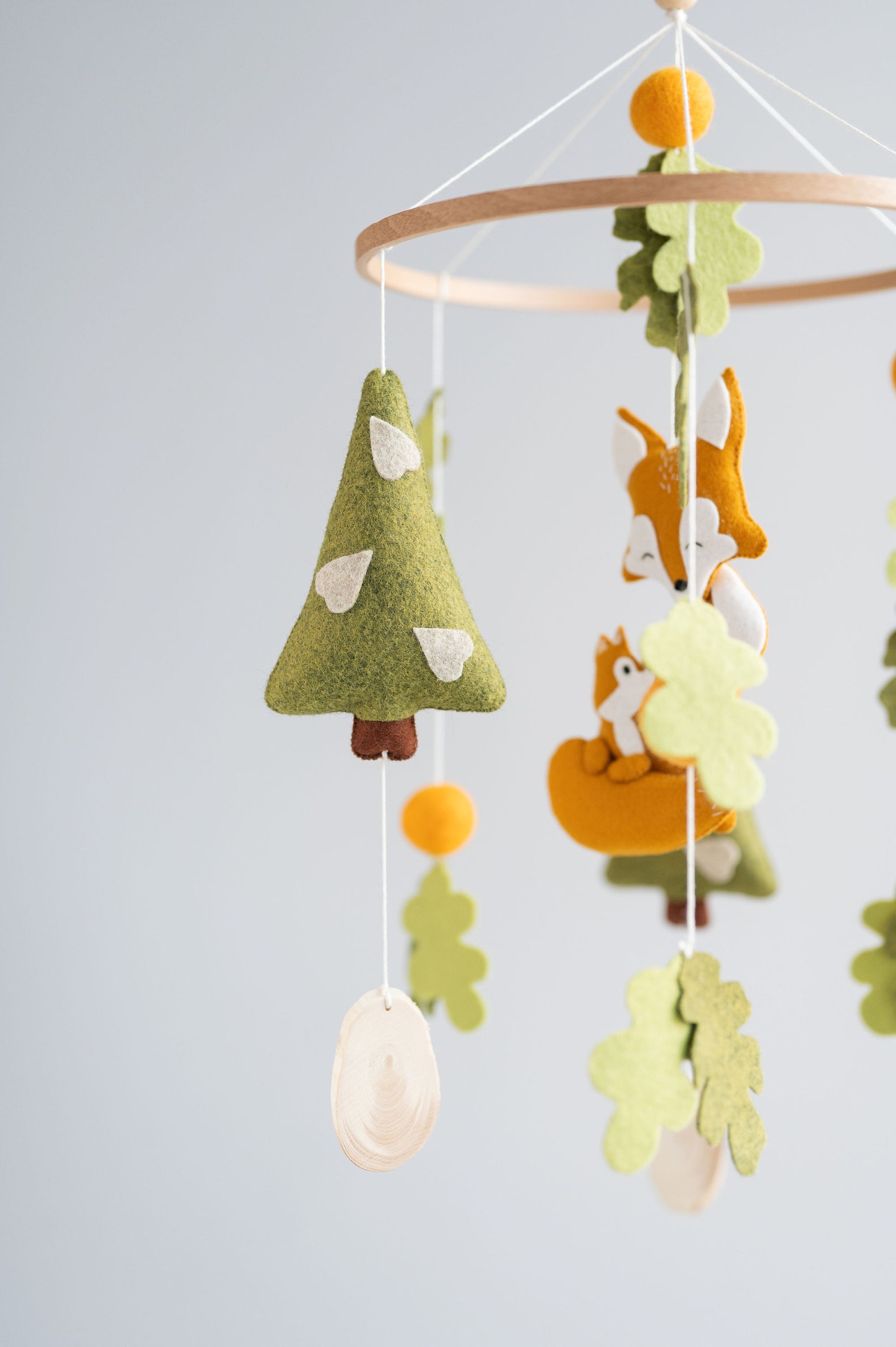 Fox Mobile Nursery Woodland Baby Mobile Fox Nursery - Etsy