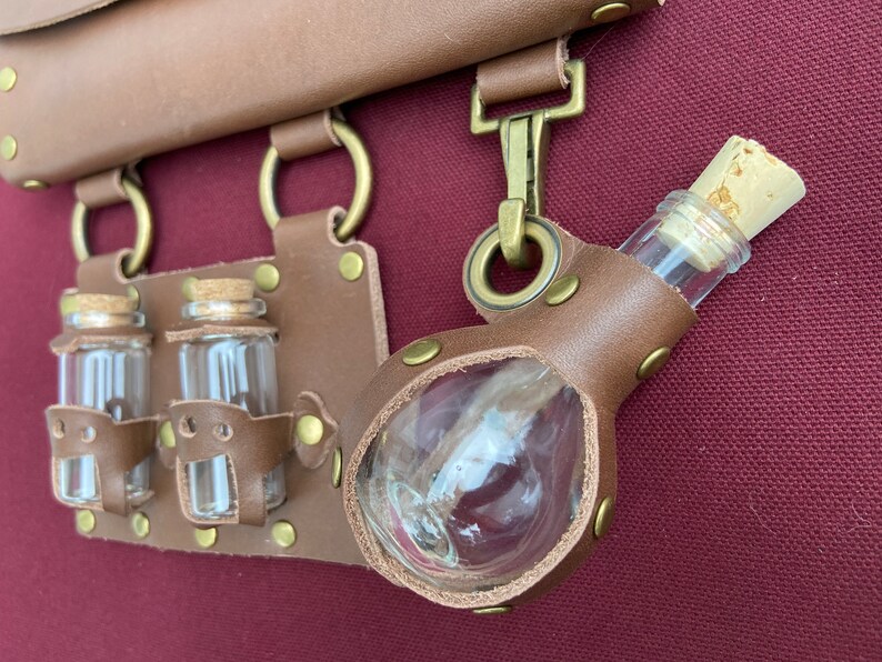 Leather Potion Vial Holster: Custom Costume Pouch - Etsy
