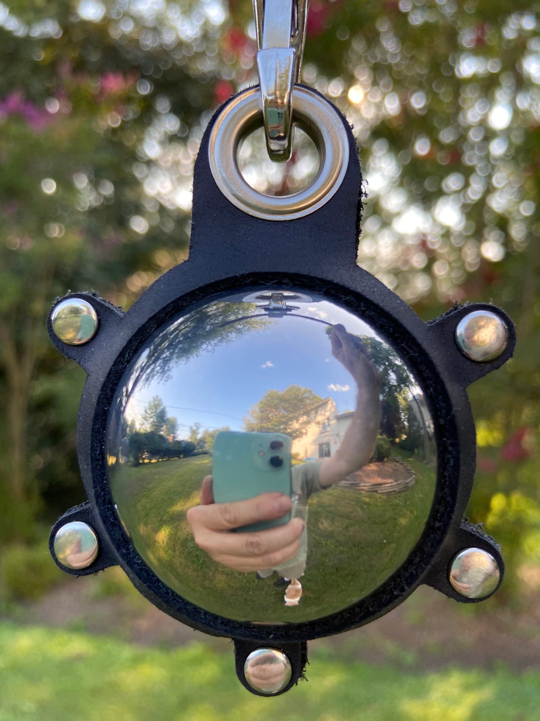 Gazing Ball With Leather Strap - Etsy