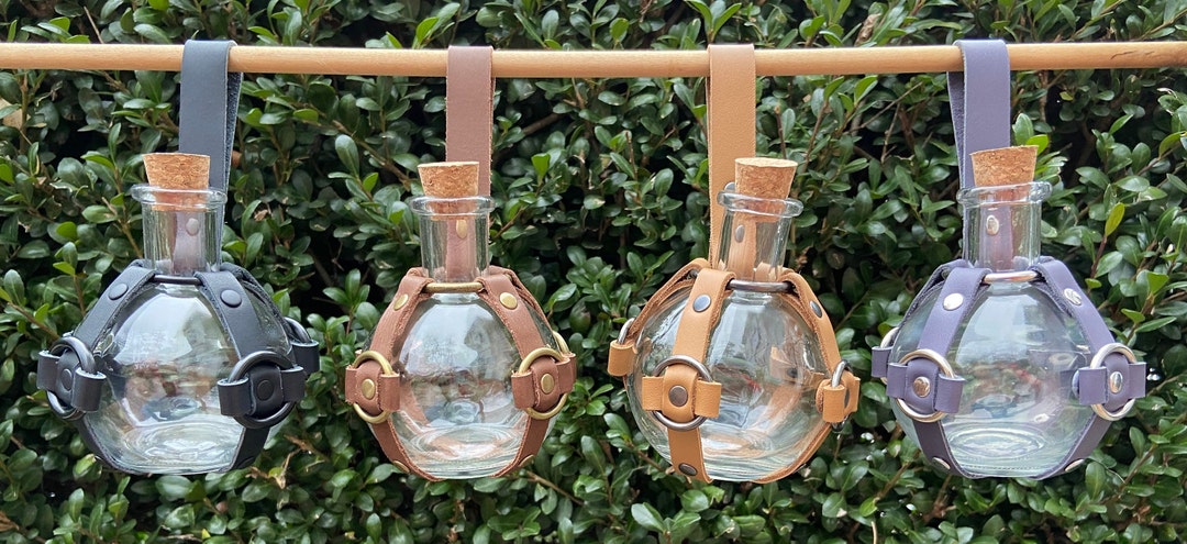 Potion Bottle With Ring Accents - Etsy