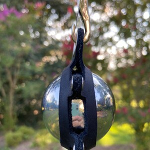 Gazing Ball With Leather Strap - Etsy