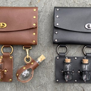 Custom Storage Pouch With Glass Potion and Alchemy Vials for Belt ...