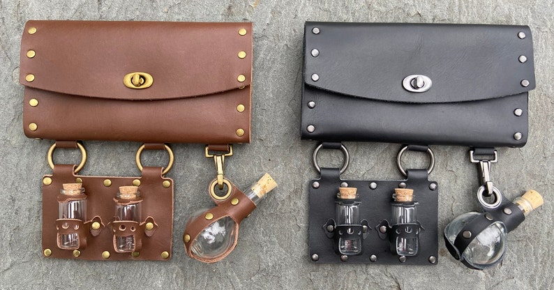 Leather Potion Vial Holster: Custom Costume Pouch - Etsy