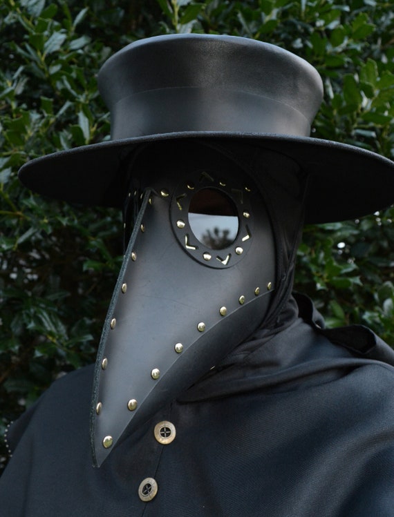 Leather Plague Doctor Mask With Eye Bling | Etsy