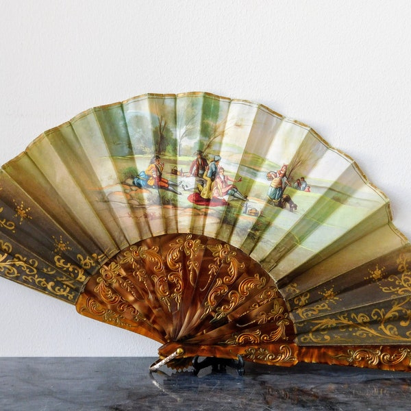 Hand Painted Fan - Etsy