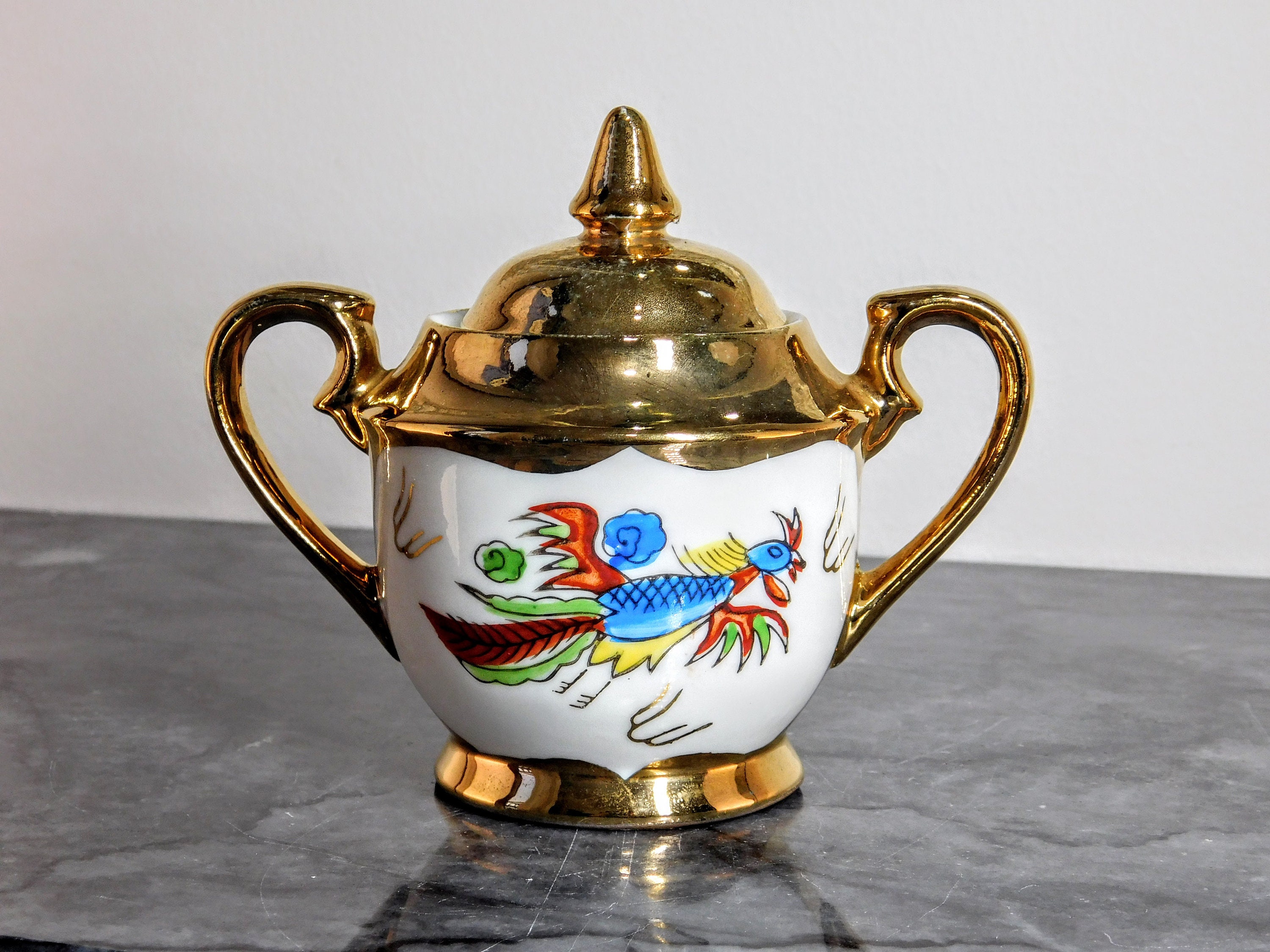 Vintage Japanese Coffee Set in Pattern Porcelain Dragon and | Etsy