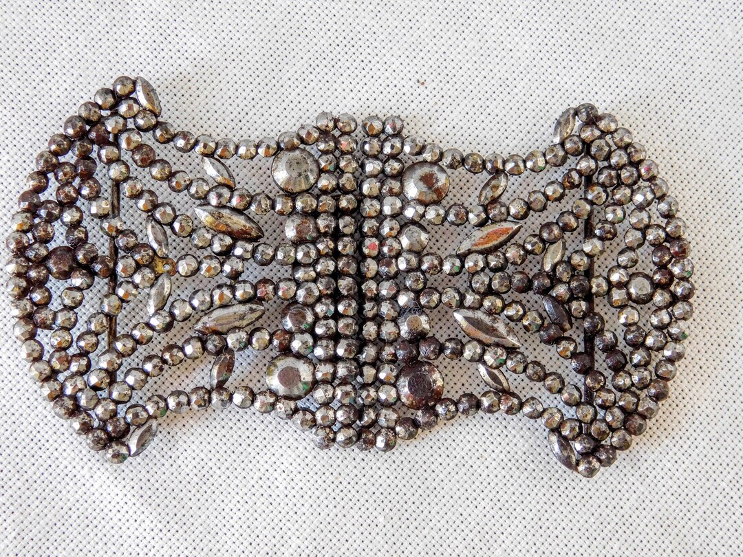 Antique Edwardian Cut Steel Buckle 1800s. Steampunk Costume, Dress ...
