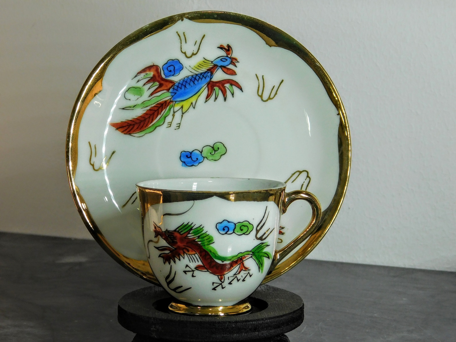 Vintage Japanese Coffee Set in Pattern Porcelain Dragon and | Etsy