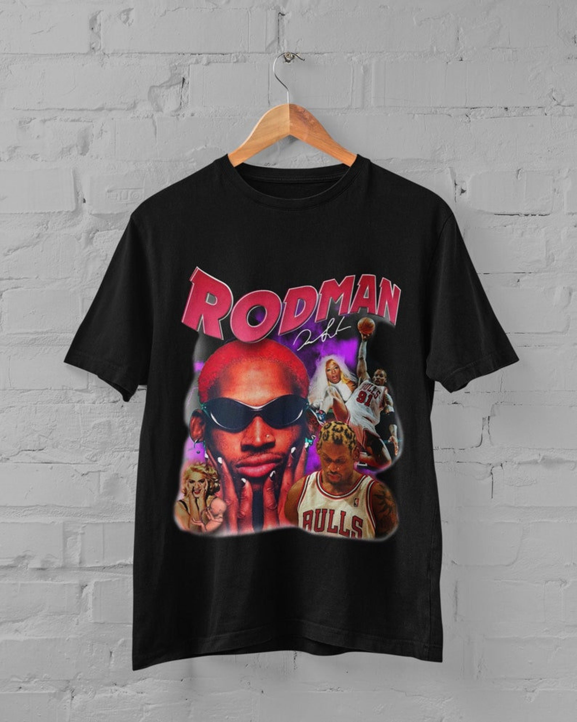 Retro Dennis Rodman Shirt, Dennis Rodman Tee, 90s Retro Vintage Dennis ...