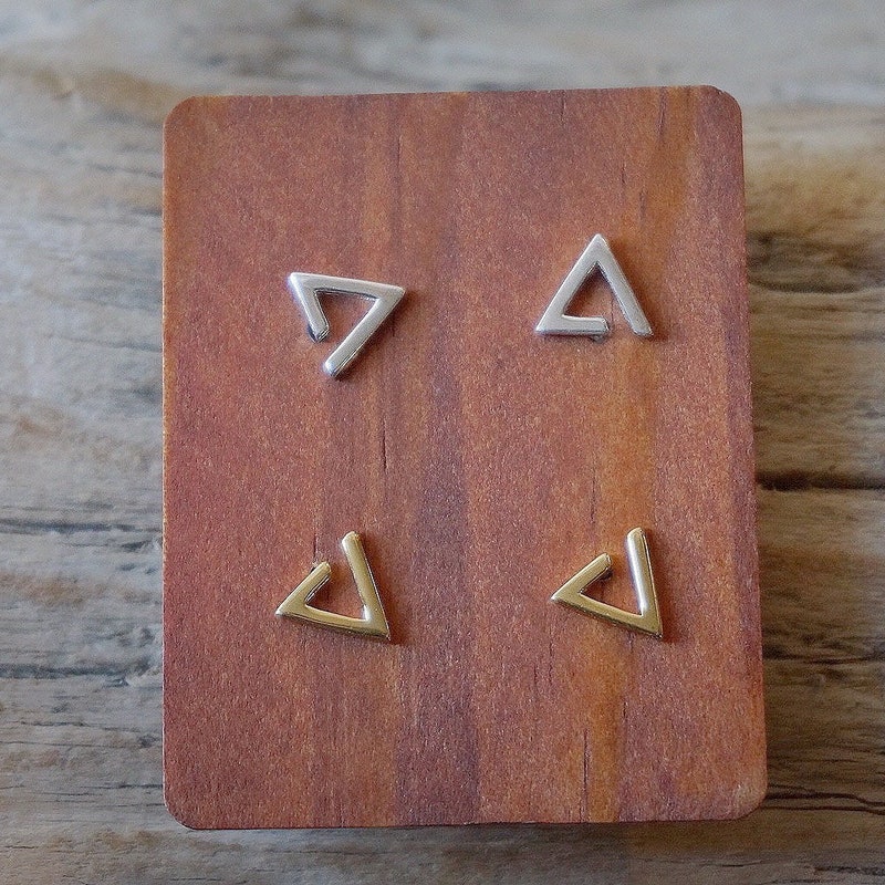 Triangle Earrings - Etsy