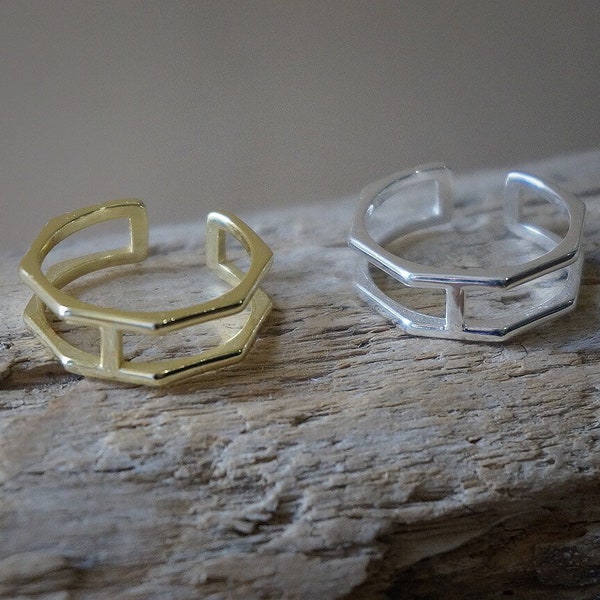 Geometric Ring - Etsy