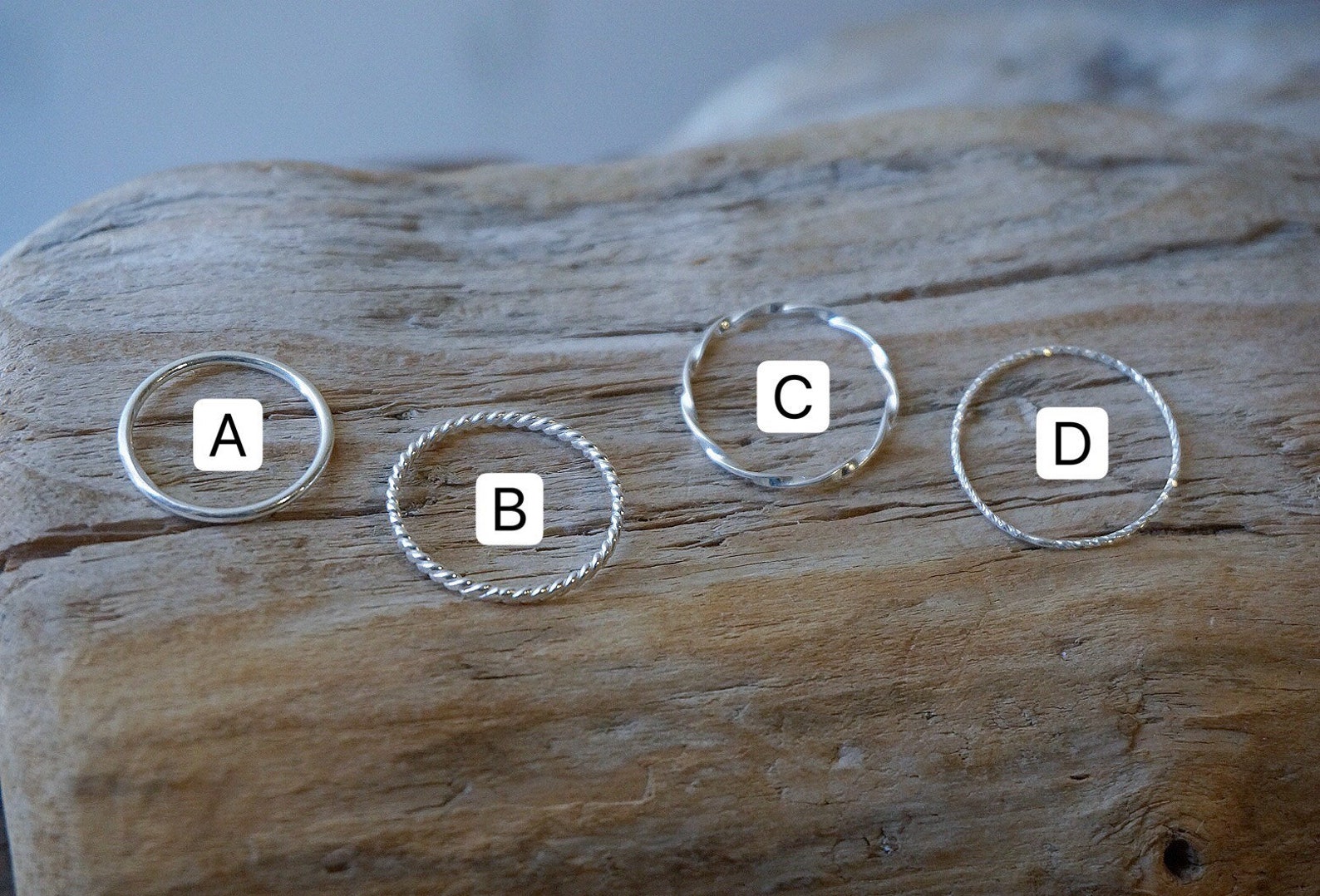 Sterling Silver Tiny Stacking Ring/midi Ring/dainty - Etsy