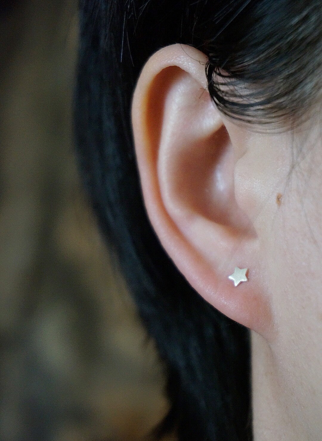 Sterling Silver Tiny Star Stud Earrings/gold Star Stud - Etsy