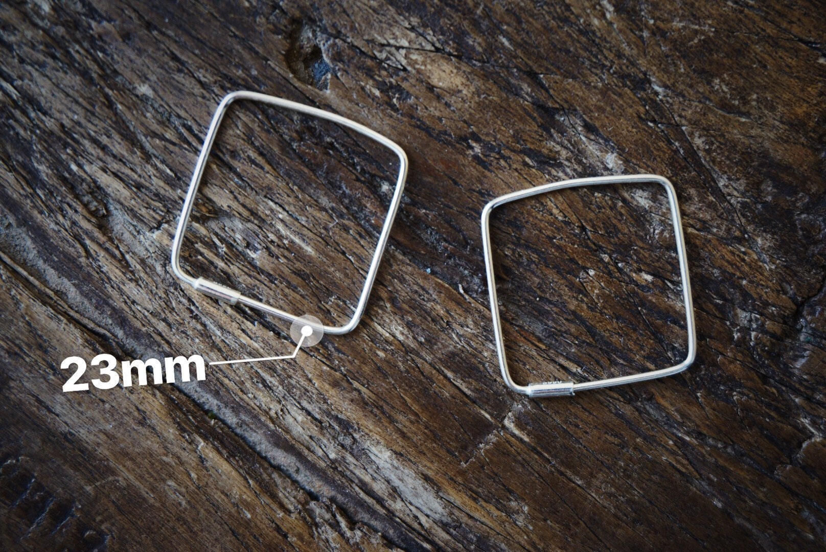 Sterling Silver Square Hoops/gold Square Hoop Earrings/14k - Etsy