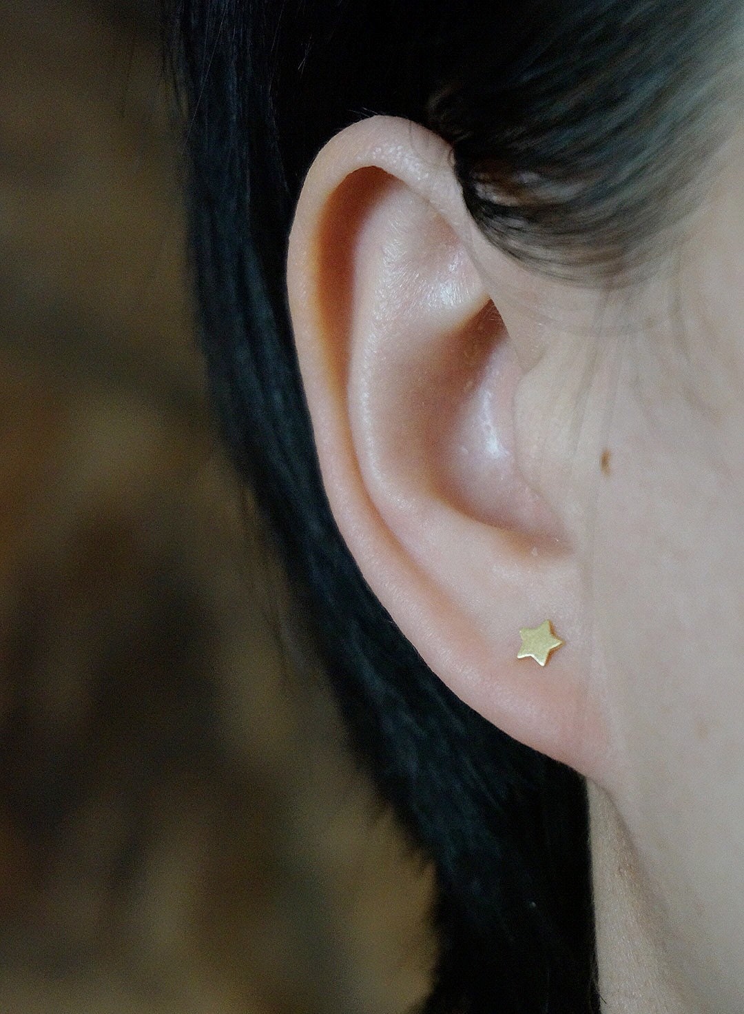 Sterling Silver Tiny Star Stud Earrings/gold Star Stud - Etsy