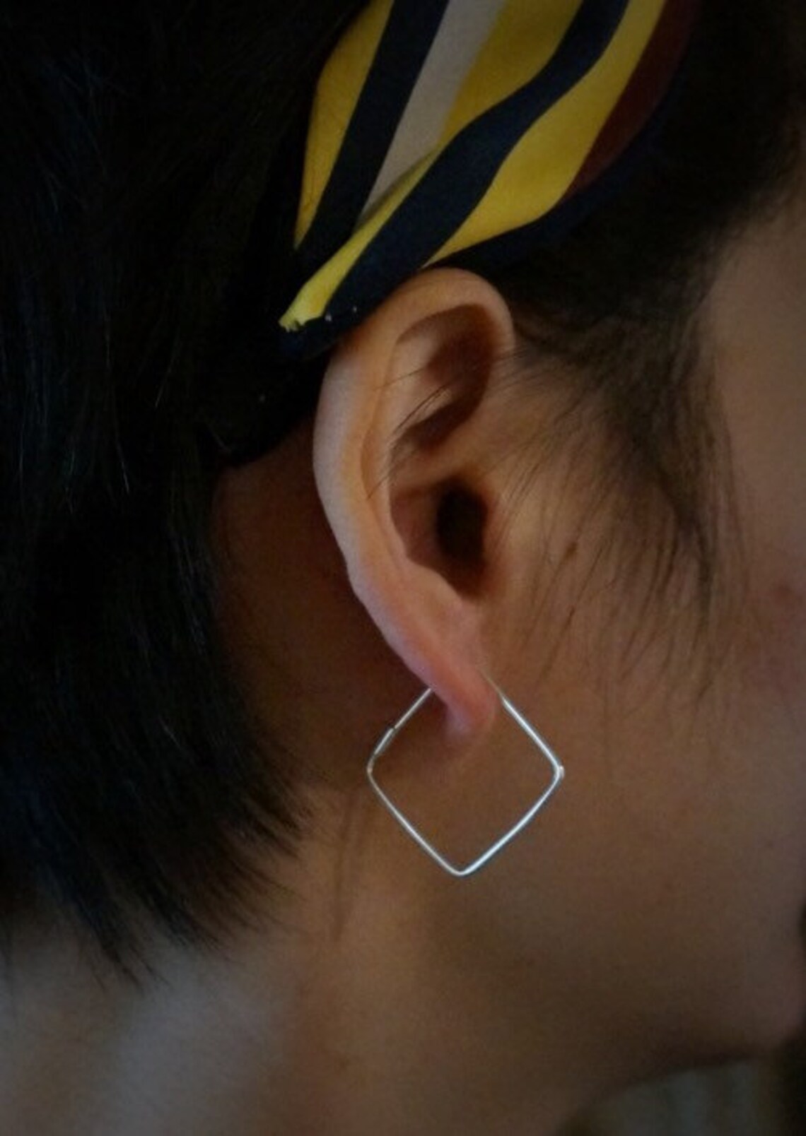 Sterling Silver Square Hoops/gold Square Hoop Earrings/14k - Etsy