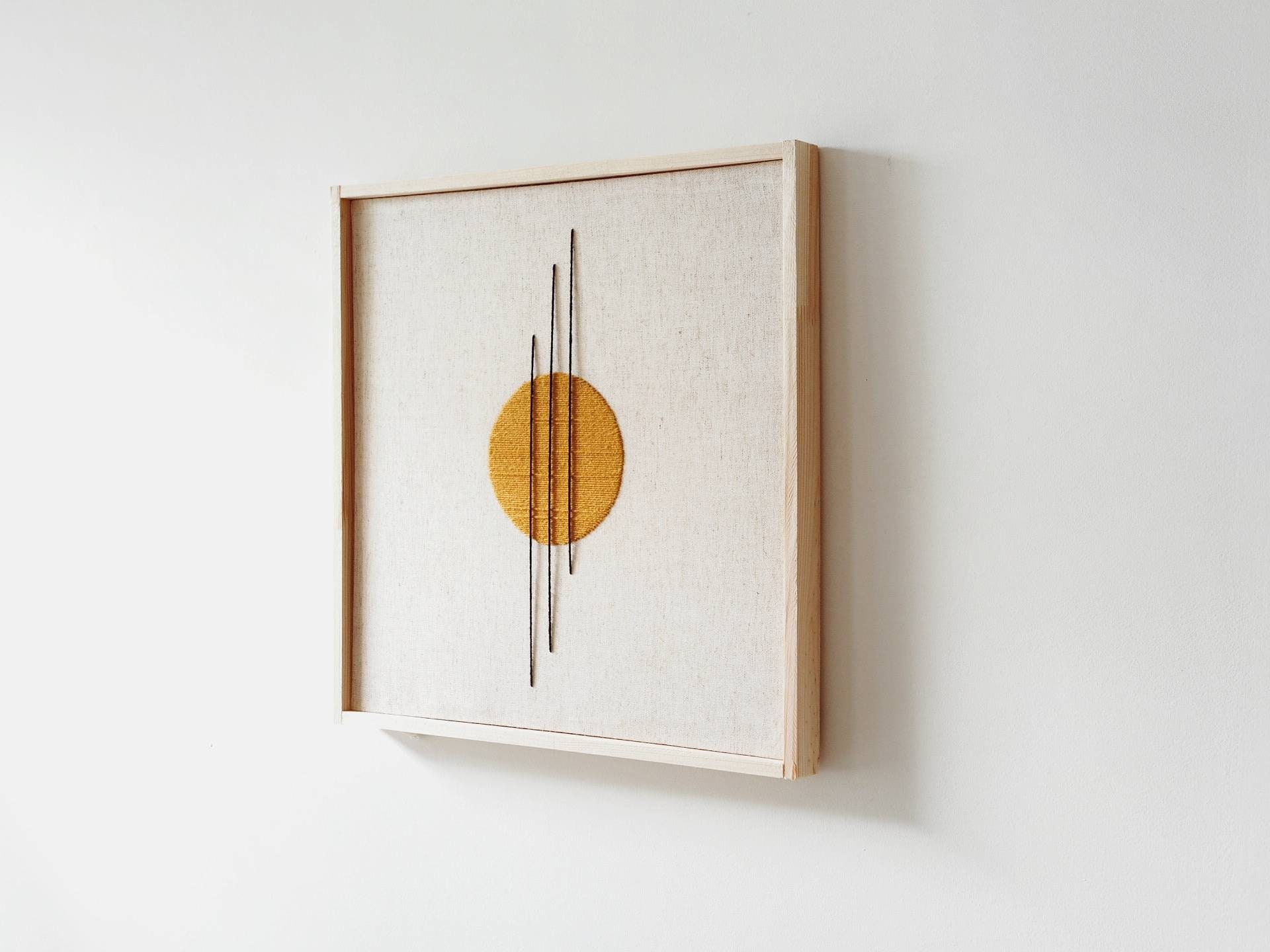 Wall Décor Home & Living embroidery art/embroidery on canvas/abstract ...