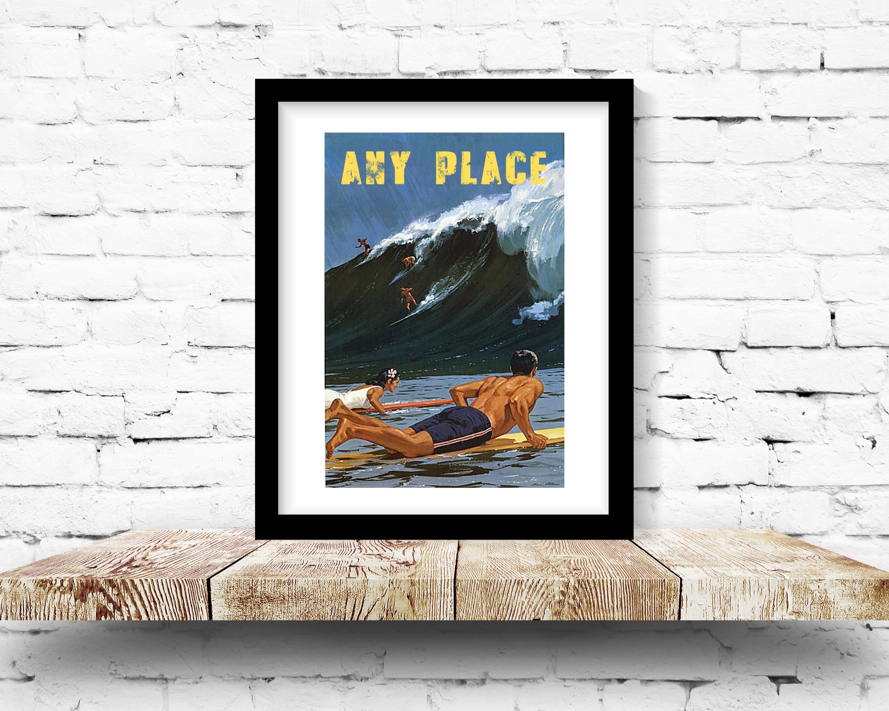 Surf Print Personnalisé Poster Surfing Art Surfing Gifts - Etsy France