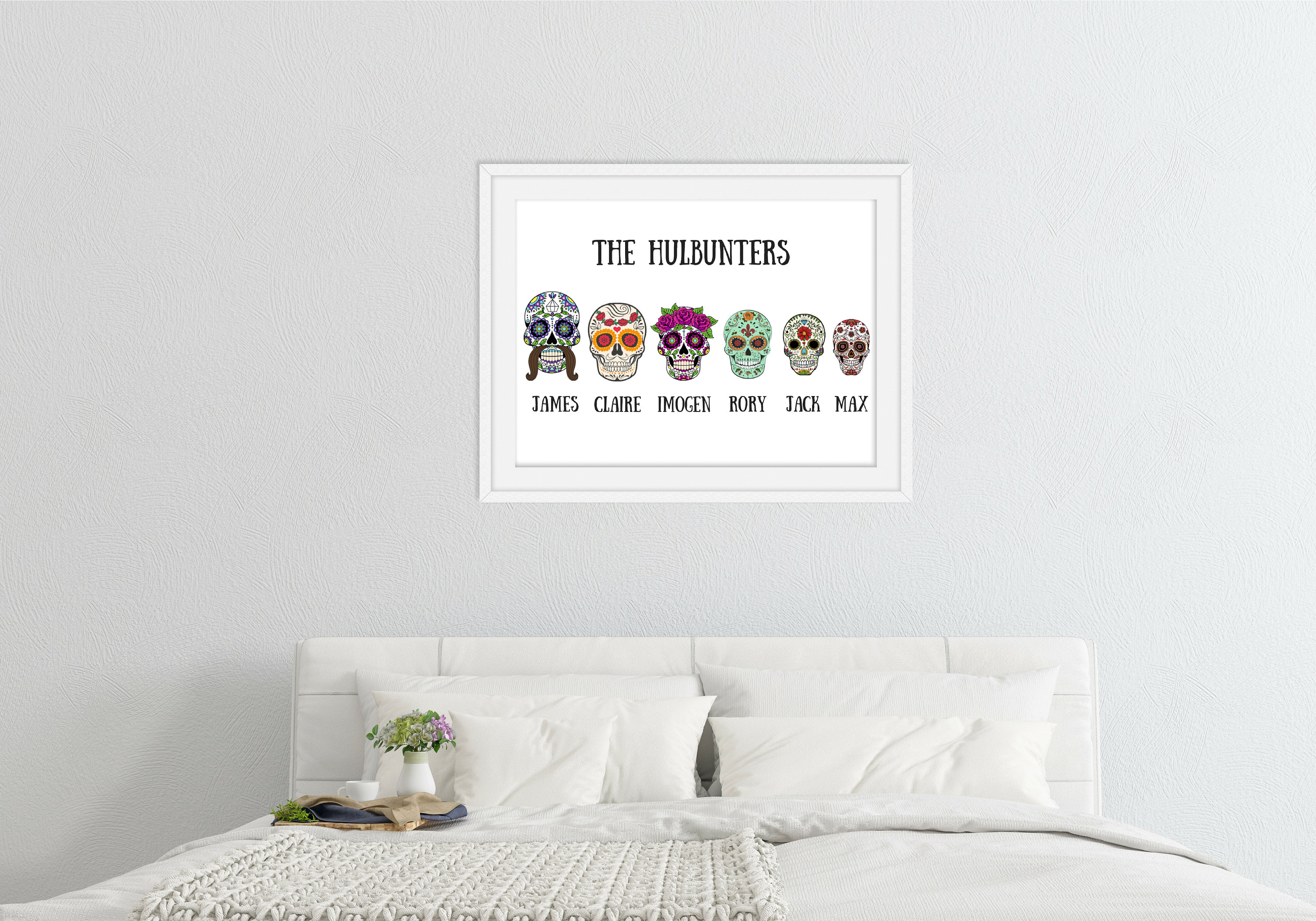 Personalised Family Tree Skulls Print Digital Download | Etsy