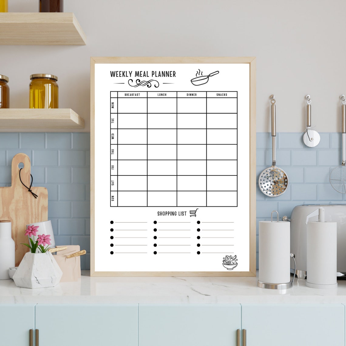 Weekly Meal Plan, Weekly Meal Planner, Menu Planner, DIY Recipe Planner ...