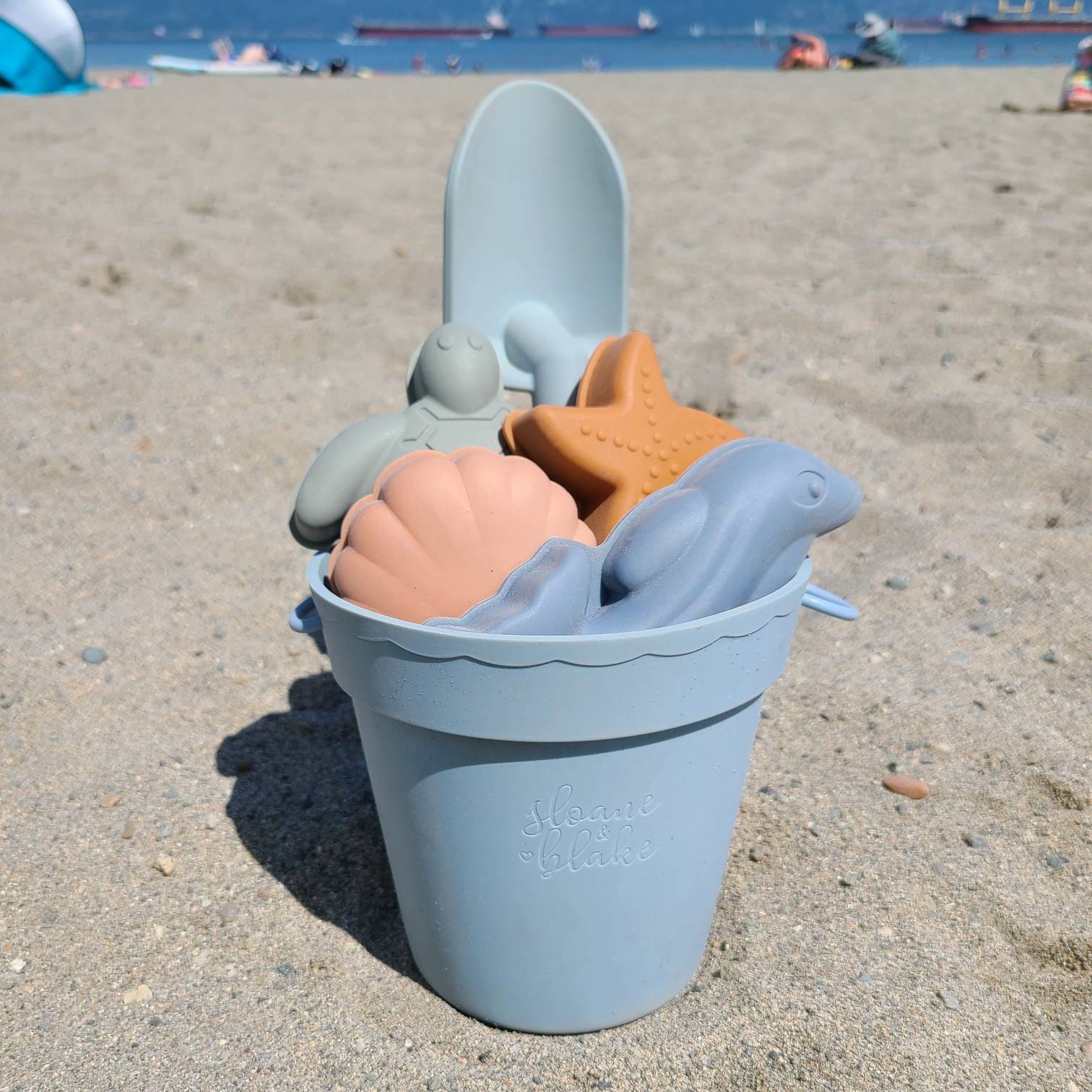 SILICONE BEACH TOY Playset Harbour Blue Beach Toys Beach | Etsy